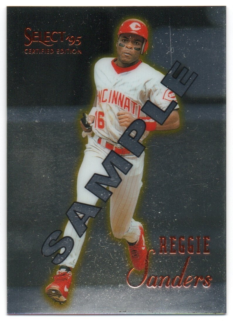 1995 Select Certified Sample #2 Reggie Sanders Cincinnati Reds | eBay