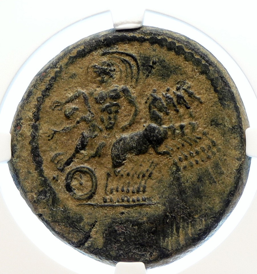 Hierapolis in Phrygia ANTIQUE Authentic Ancient Roman Coin CHARIOTS NGC ...