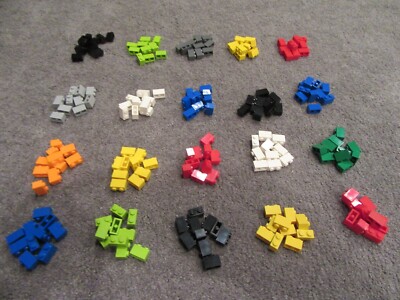 200 Genuine LEGOS 1x2 Bricks Bulk Multicolor Assorted Lot Pieces ...