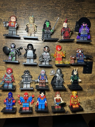 Custom Lego Marvel / DC/ Guardians Of The Galaxy Mini Figures 20 Piece ...