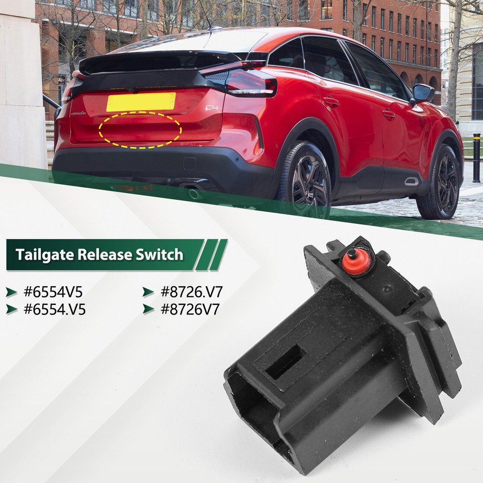 Rear Tailgate Boot Micro Switch 6554V5 For Citroen C3 Picasso C4 ...