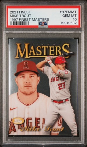 Mike Trout - 2021 Finest 1997 Finest Masters PSA 10 | eBay