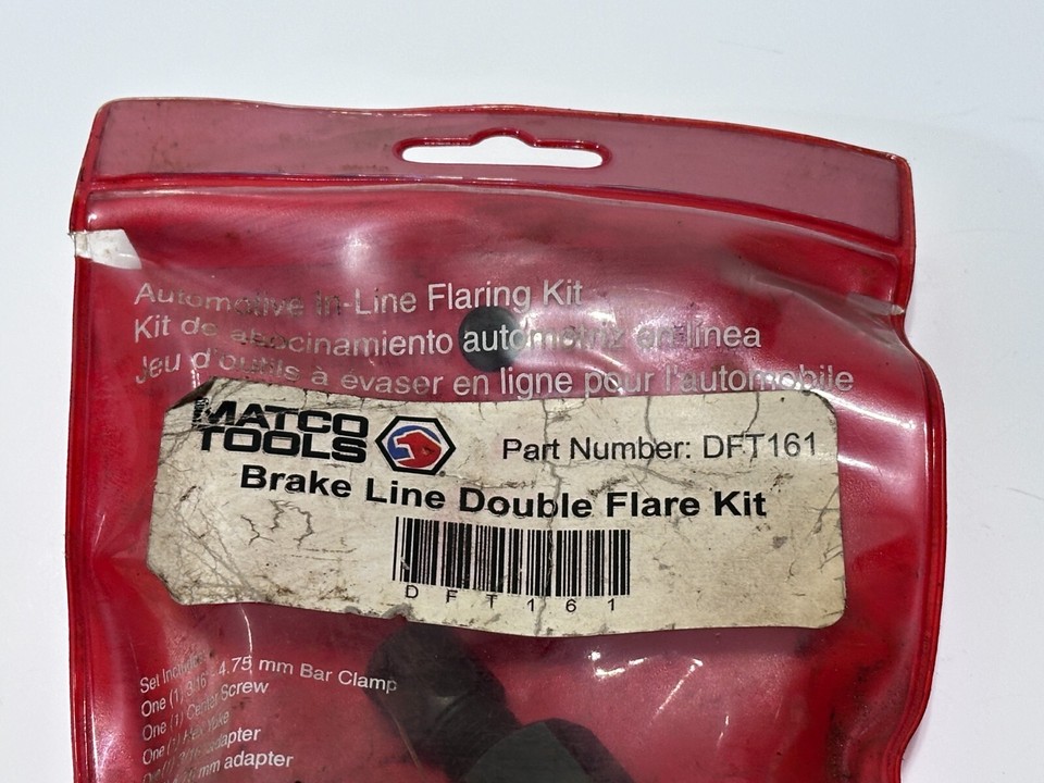 Matco Tools USA DFT161 Brake Line Double Flare Kit Set in Kit Bag | eBay