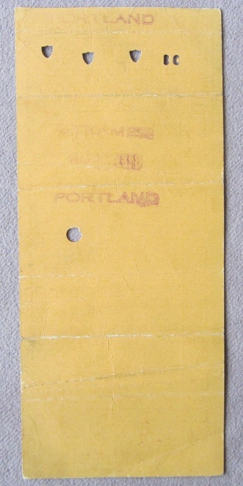 1897 Ticket Portland Steamship Co Bridgton ME PS Steamer Portland Sank ...