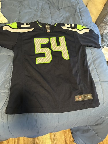Nike Bobby Wagner Jersey Mens XL Seattle Seahawks #54 Blue On Field NFL ...