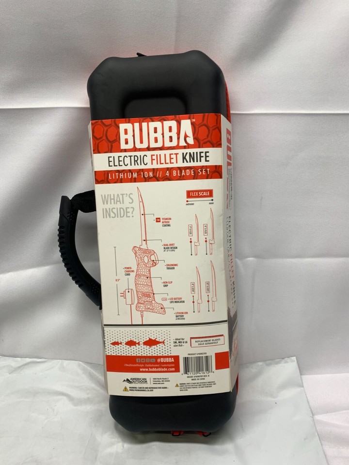 Bubba 1095705 Electric Fillet Knife Lithium Ion 4 Blade Set *New 661120416128| eBay
