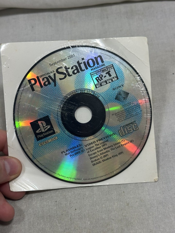 Official U.S Playstation Magazine Demo Disc Only September 2001 PS1 ...