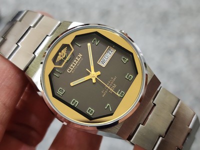 Vintage Automatic Citizen Watch Automatic Caliber 8200 71-1811 Brown ...