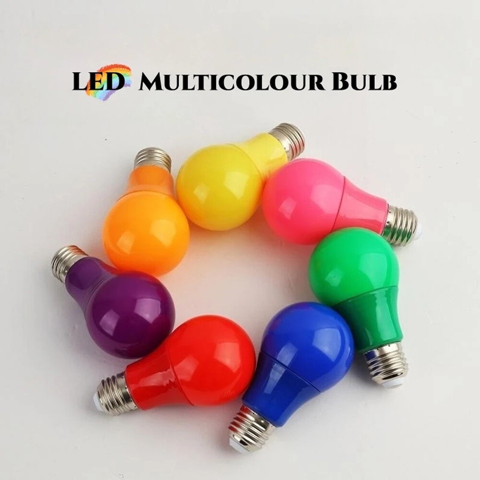 All Colors LED Lamp Bulbs E27 Screw Chip 2835 Plastic Bulb for Outdoor ...