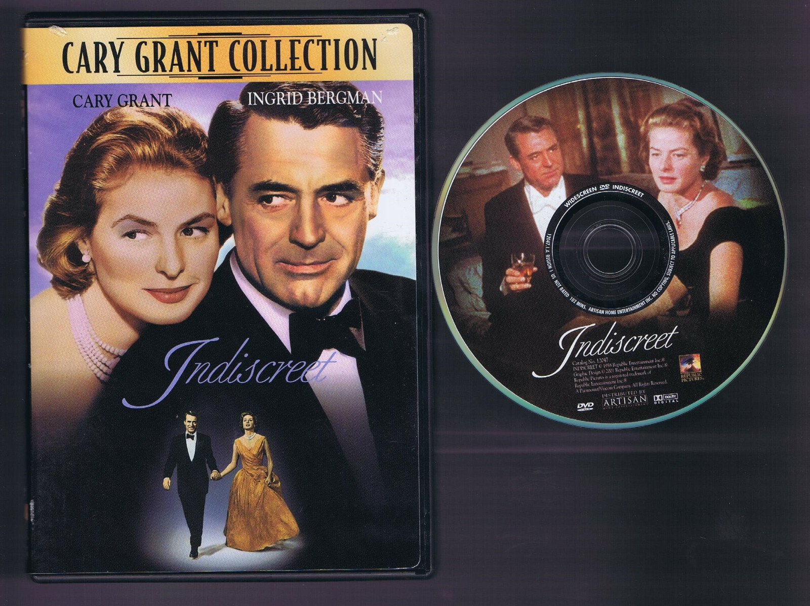 Indiscreet (DVD) Cary Grant Coll. Ingrid Bergman NEAR MINT disc VERY ...
