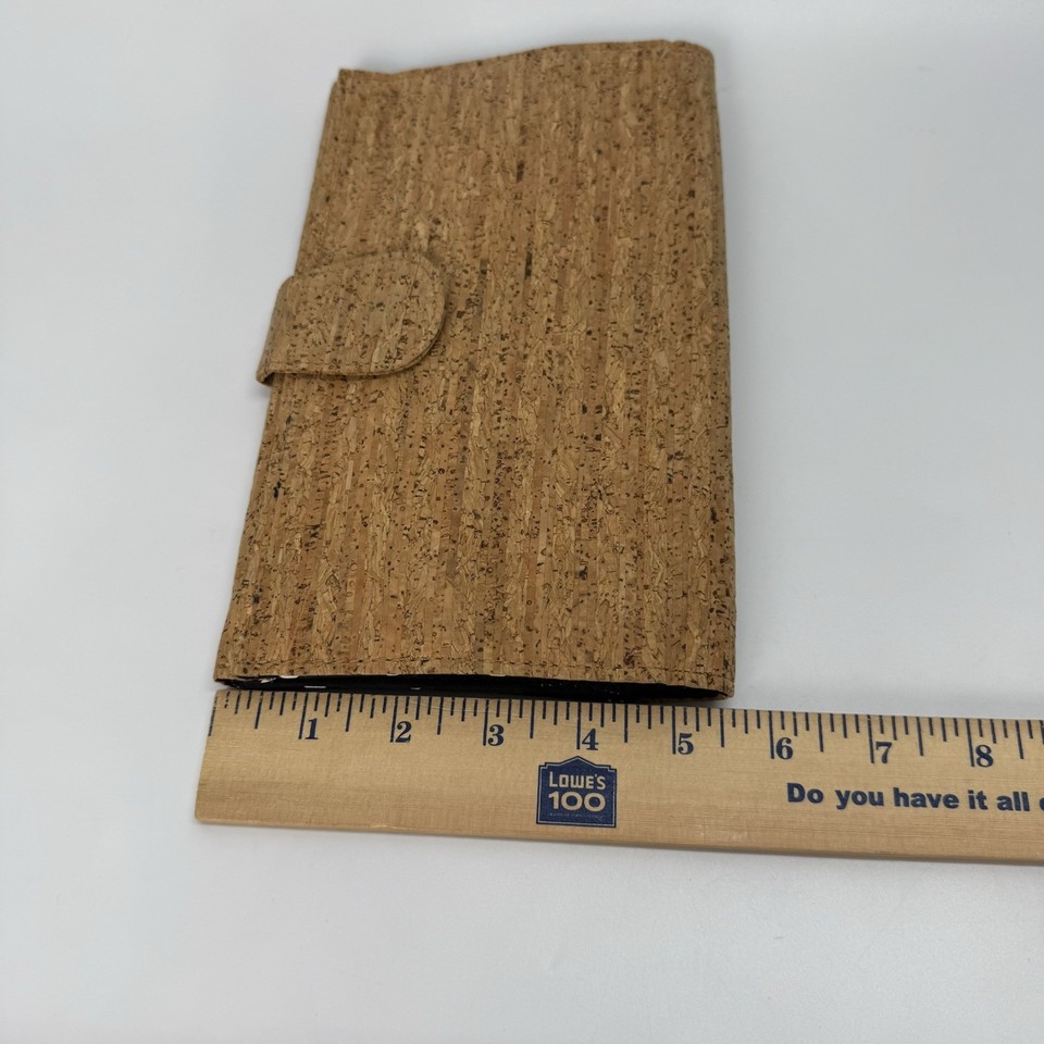 J. Crew Cork Envelope Clutch Purse Handbag Polka Dot Lining Preppy ...