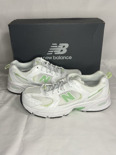 New Balance 530 Grade School Running Shoes In The White/Green Size 5.5 ...