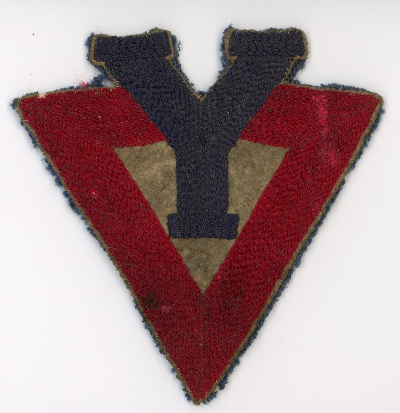 WWII U.S. Army YMCA Red Triangle Morale Patch – Original WWII Insignia ...