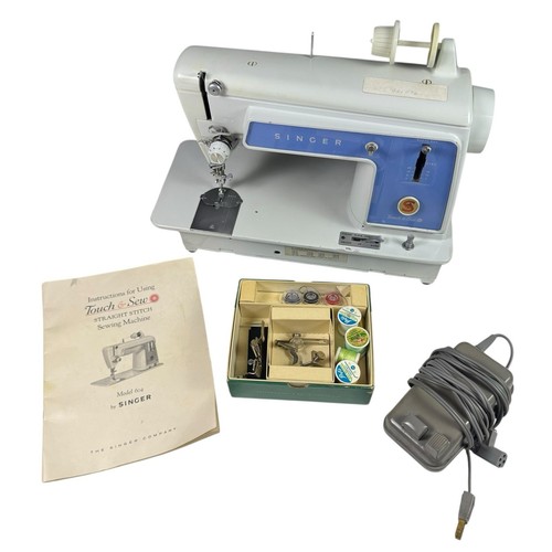 Singer 604 Vintage Sewing Machine Auto Reel w/ Accessories OEM Foot ...