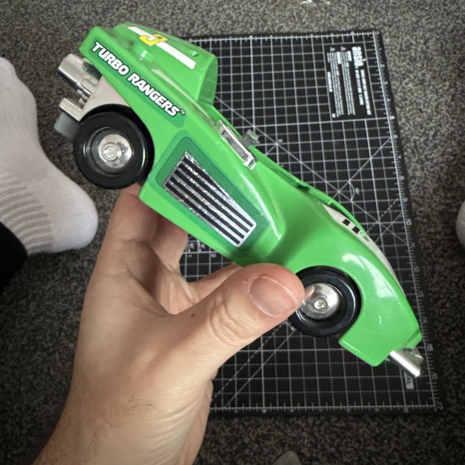 1997 Mighty Morphin Power Rangers Turbo Racer Green Car | eBay UK