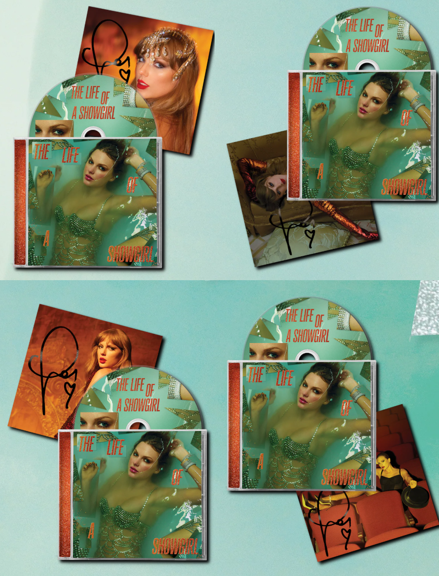 TAYLOR SWIFT SIGNED THE LIFE OF A SHOWGIRL CD AUTOGRAPHED PRESALE ...