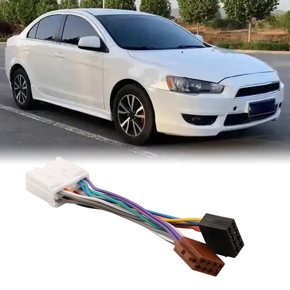 For Mitsubishi to ISO Radio Harness Adapter Quick Connect 16Pin Wiring ...