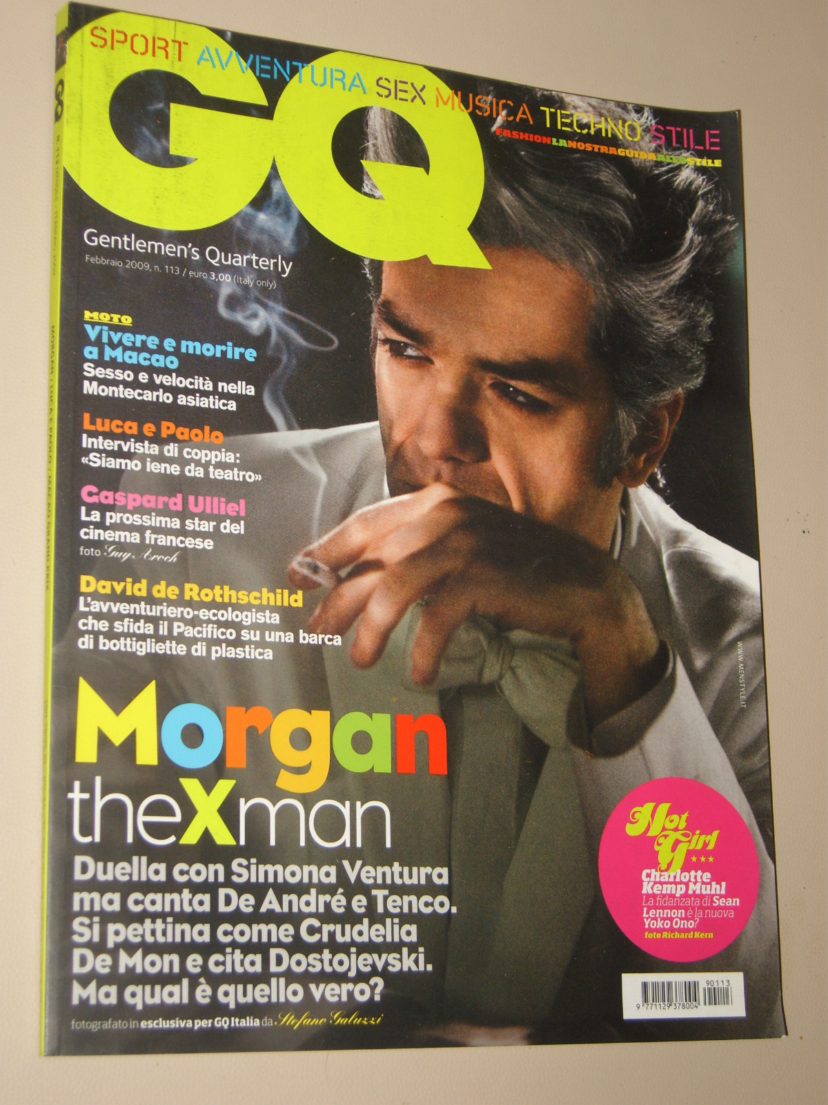 MORGAN MAGAZINE GQ 2009=CHARLOTTE KEMP MUHL=SACHA BORIS=DANIELE BOLELLI ...