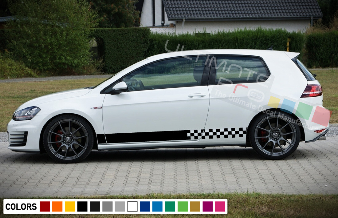 Stickers Decal for mk6 mk5 Volkswagen VW Golf Stripes Graphics door kit ...