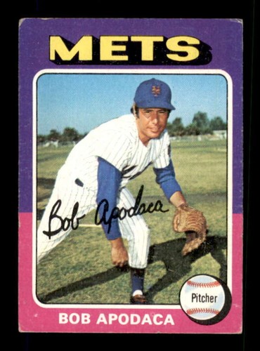 1975 Topps #659 Bob Apodaca VG/VGEX Mets 219550 | eBay