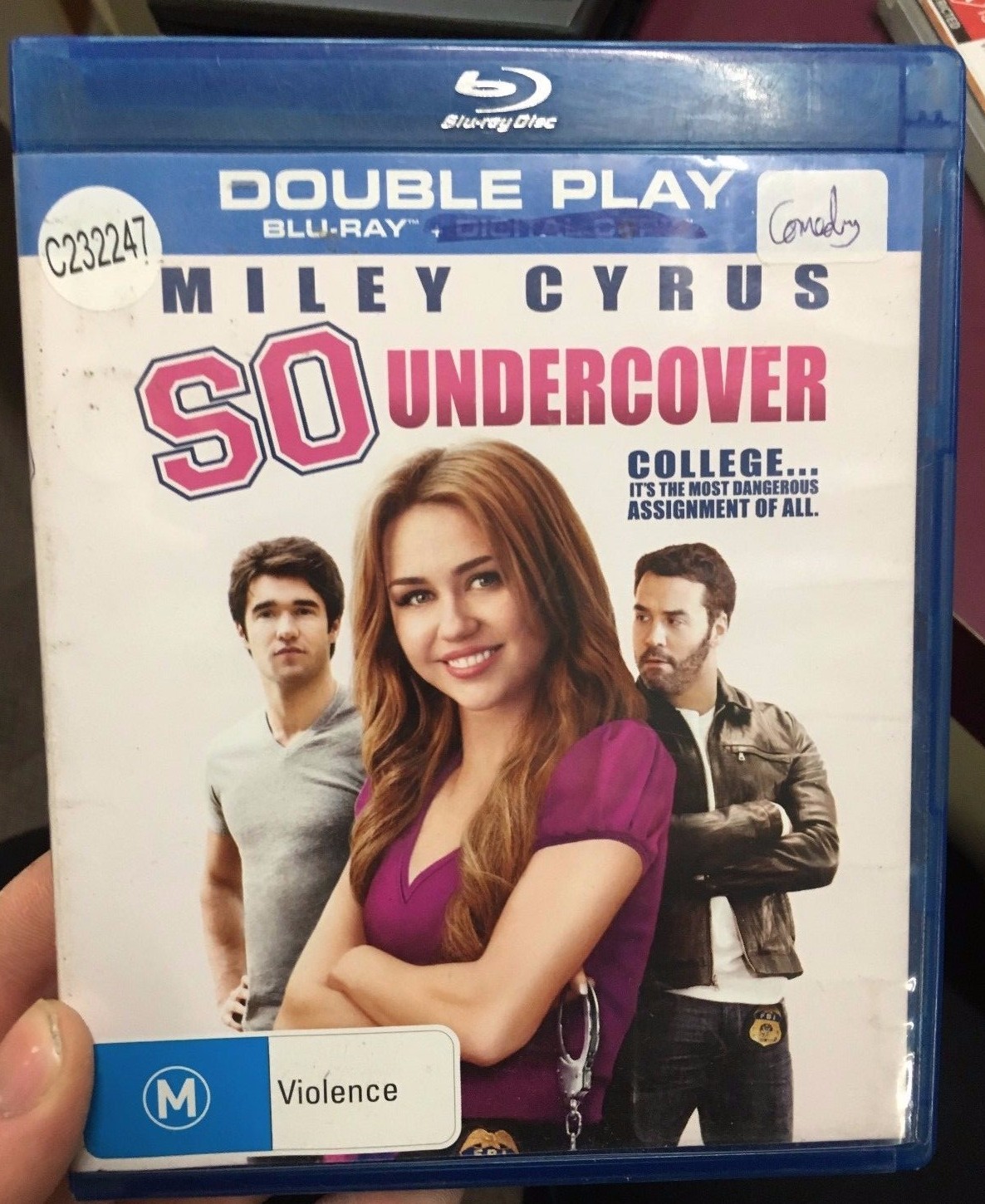 So Undercover ex-rental blu ray (2012 Miley Cyrus action comedy movie ...