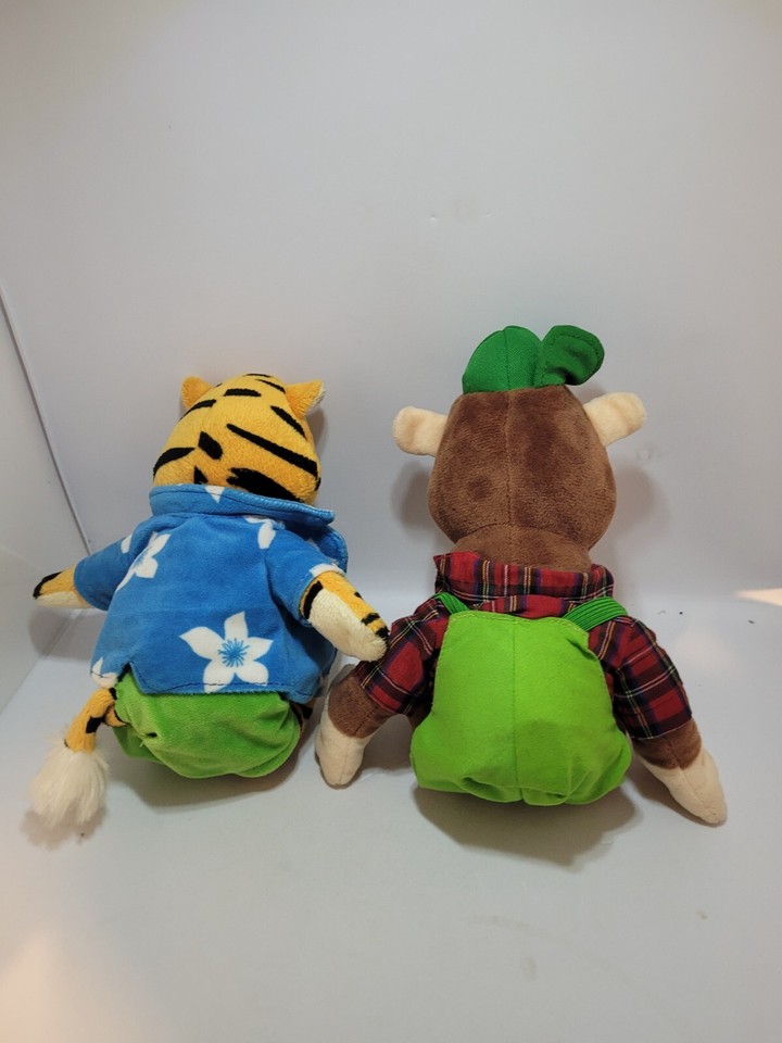 BOURNE LEISURE HAVEN MASCOTS RORY & GREEDY 10"PLUSH CUDDLY SOFT TOY ...