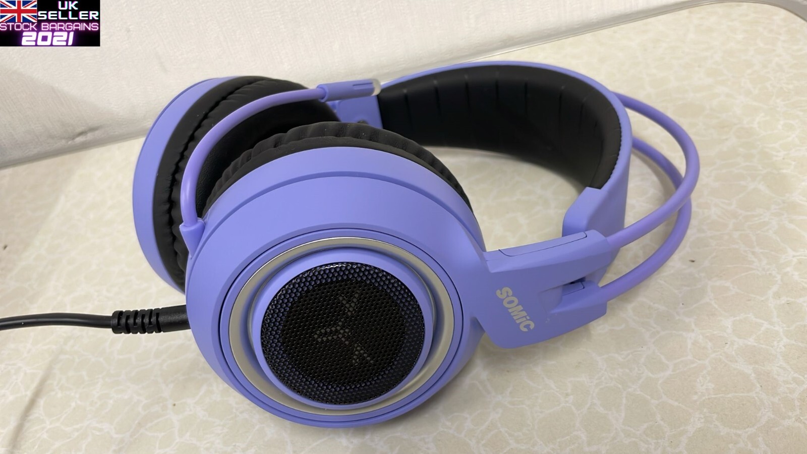 SOMIC G951S Purple Gaming Headset/Headphone with Controller box Mic ...