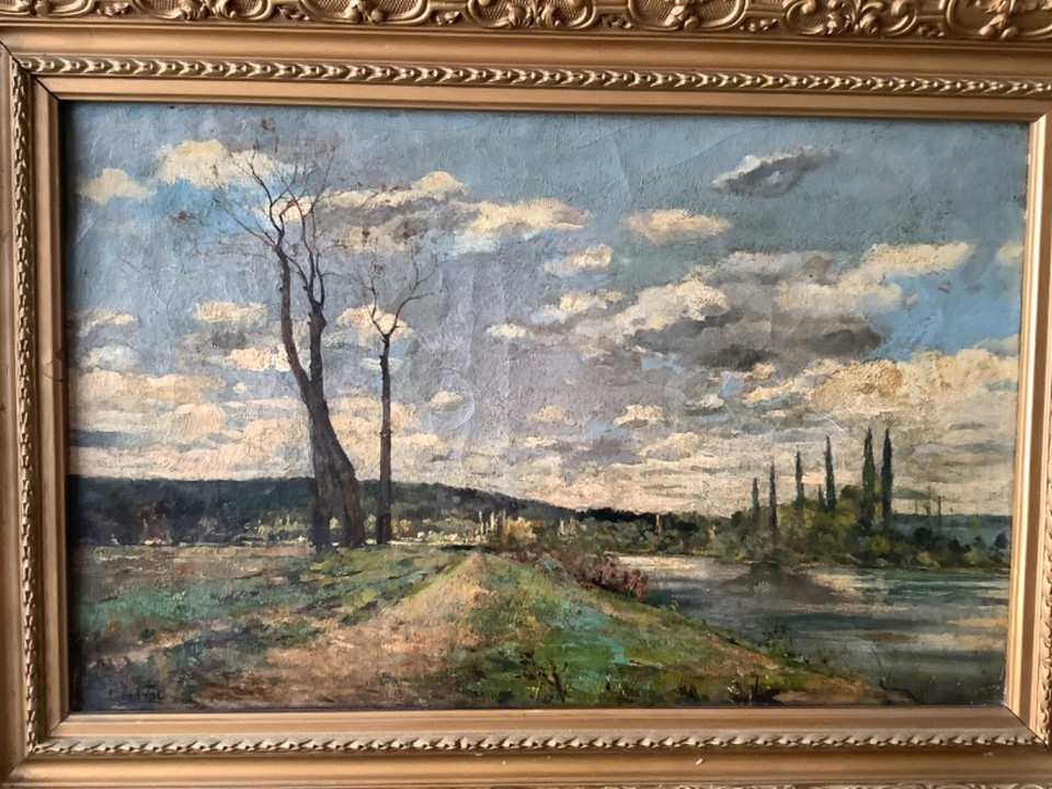 Felix Albert GENDROT Listed Antique American Impressionist Oil 1890 ...