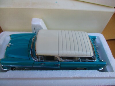 DANBURY MINT 1955 Chevrolet Nomad "REGAL TURQUOISE" Blue/White 1/24 in ...