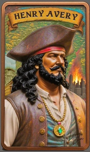 10 oz Henry Avery Pirate ADVP Copper Bar in capsule | eBay