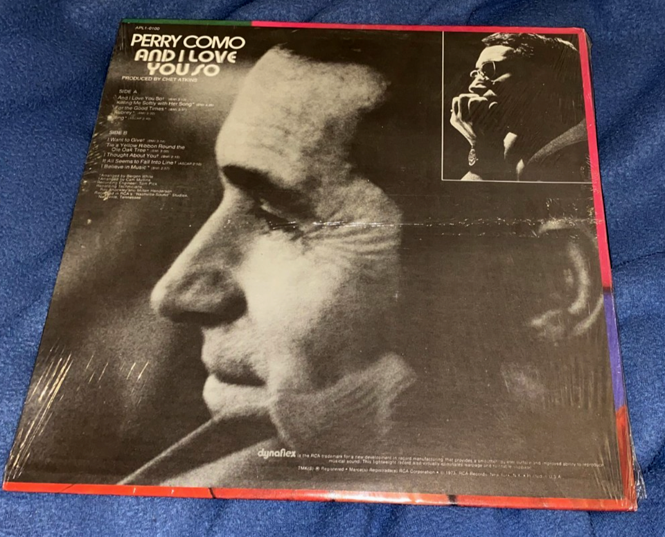 Perry Como And I Love You So. ***Brand New Sealed*** (1973) | eBay
