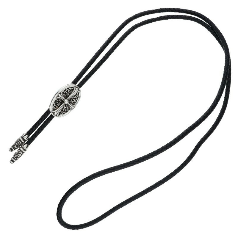 Chrome Hearts Bolotie Ovaltiny Tiny Classic Loop Tie Leather Necklace ...
