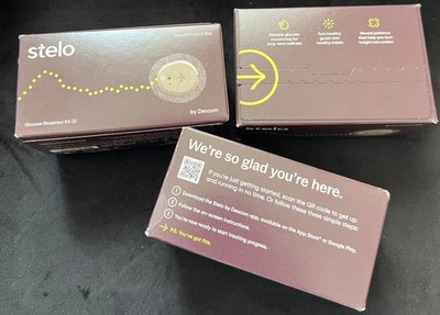 Stelo Glucose Biosensor Kit-6(3 Boxes) Continuous Glucose Monitors | eBay