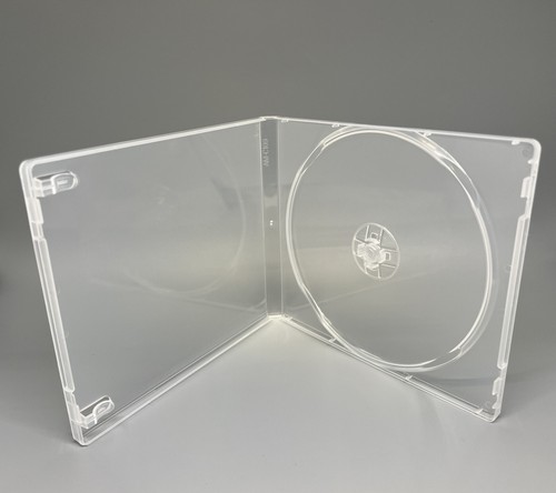 200 PCS NEW 12MM SINGLE CD DVD POLY CASES BOX, SUPER CLEAR, SLEEVE ...