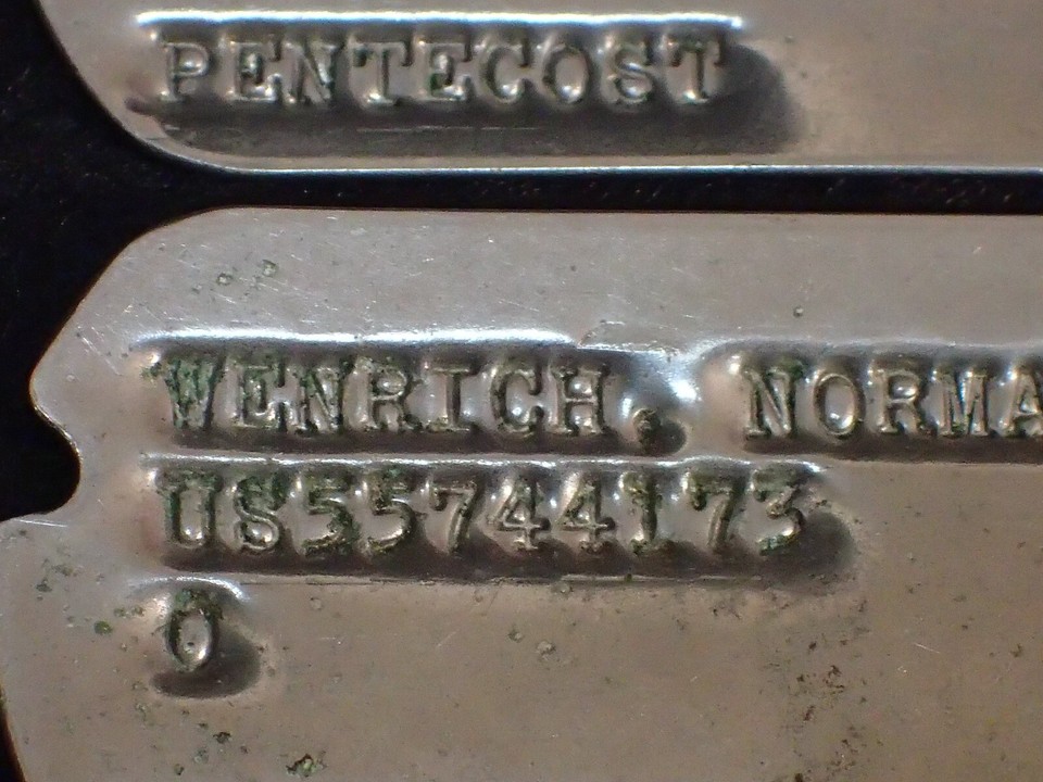 Cold War Era US Army Personnel Identification Discs "Dog Tags" Norman D ...