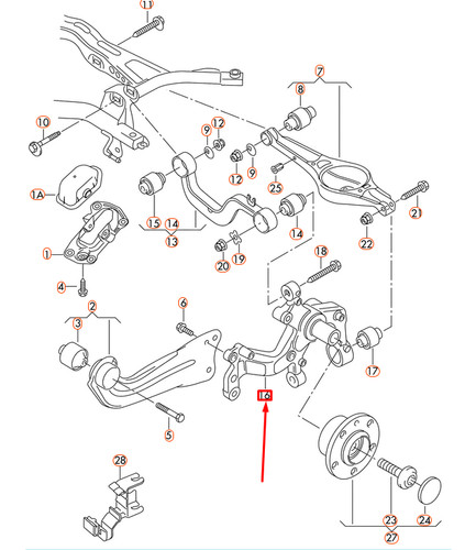 NEW VW JETTA A5 REAR LEFT WHEEL BEARING HOUSING 1K0505435AE OEM | eBay