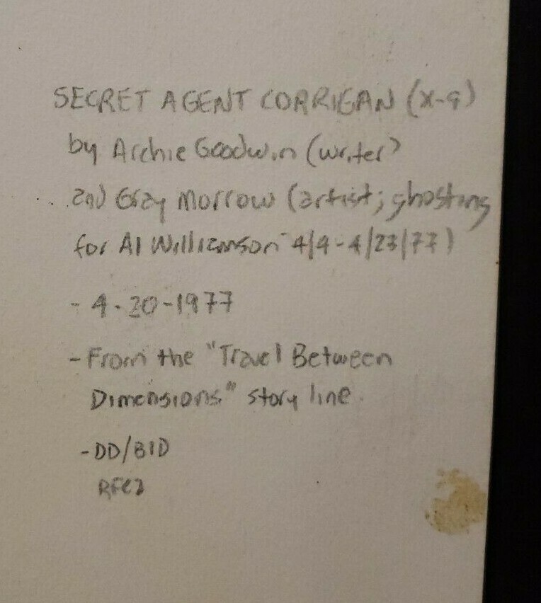 SECRET AGENT CORRIGAN X-9 Daily Comic Strip Original Art 4-20-1977 GRAY ...