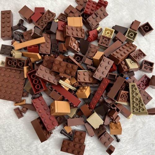 Brown and Tan Lego Building Bulk Mix Lot Various Basic Rare Building ...
