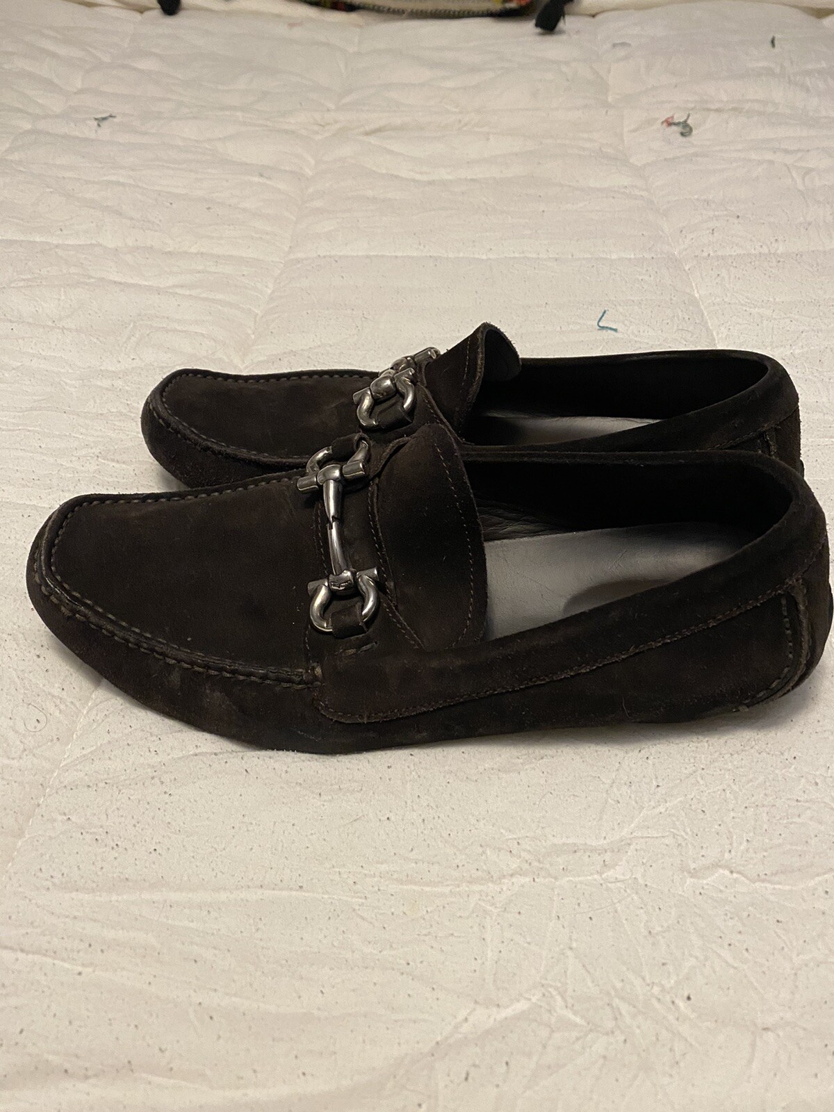 USED Salvatore Ferragamo Mens Gancini Bit Shoss Drive… - Gem