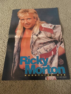 Vintage RICKY MORTON WCW Wrestling Poster Centerfold ROCK & ROLL ...