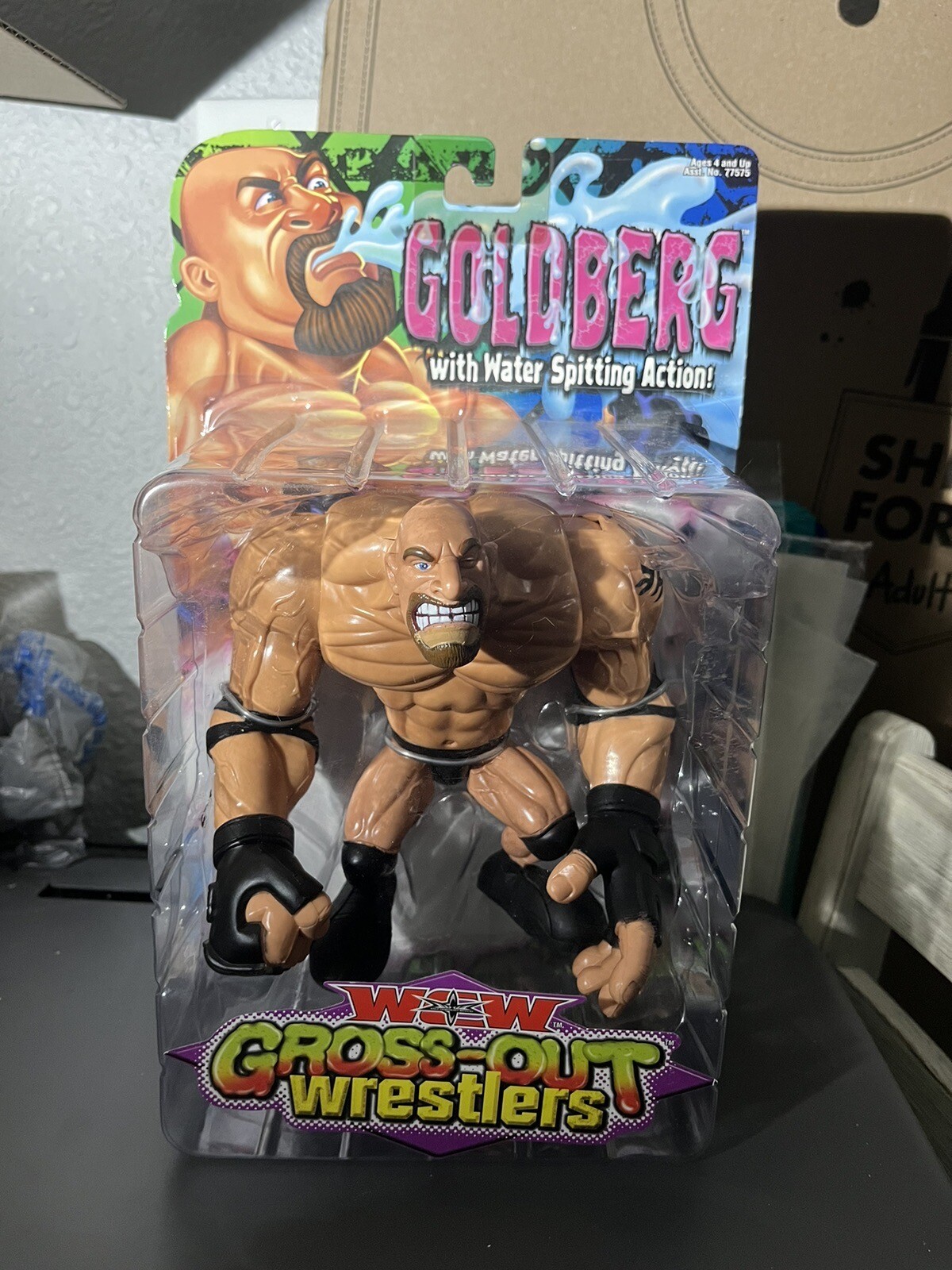 ToyBiz WCW Gross-Out Water Wrestlers Goldberg Action Figure Wrestling ...