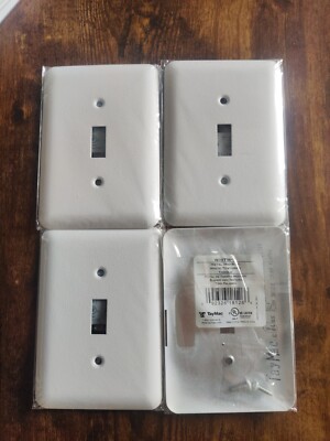4 Packs TayMac Toggle Switch Cover Metal Wallplate Switch WMTW-T Set of ...