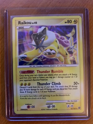 Raikou Cracked Ice Holo Rare - Pokemon TCG Secret Wonders (16/132) | eBay