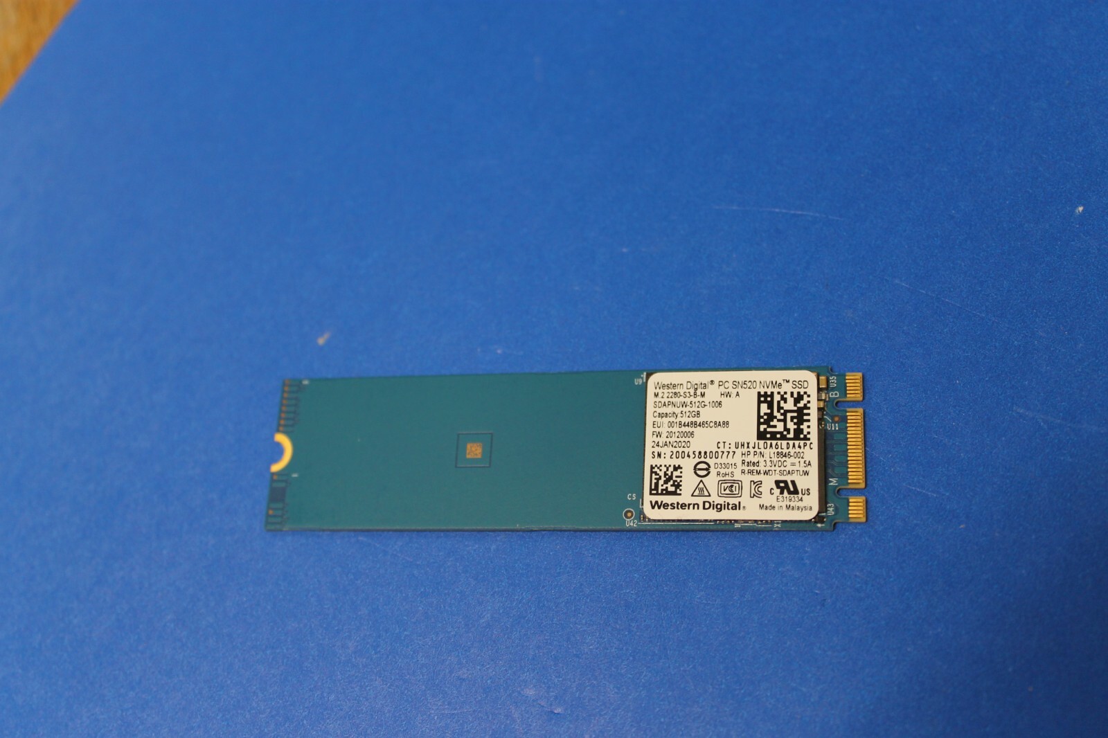 Western Digital SN520 NVMe 512GB Internal M.2 2280 SDAPNUW-512G-1006 ...