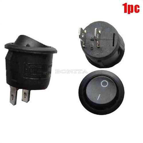 Rocker Switch Spst 2P) 2-Pin 250V6A 125V10A On-Off Plastic (Circular Ic ...