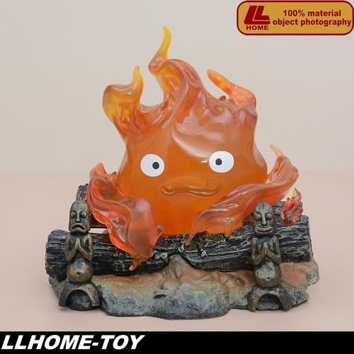 Anime Character Fire Demen Calcifer Funny Figure Statue Toy Gift Desk ...