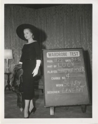 Martha Hyer Kelly and Me Wardrobe Fox Fur Test Shot Original 4x5 Photo ...