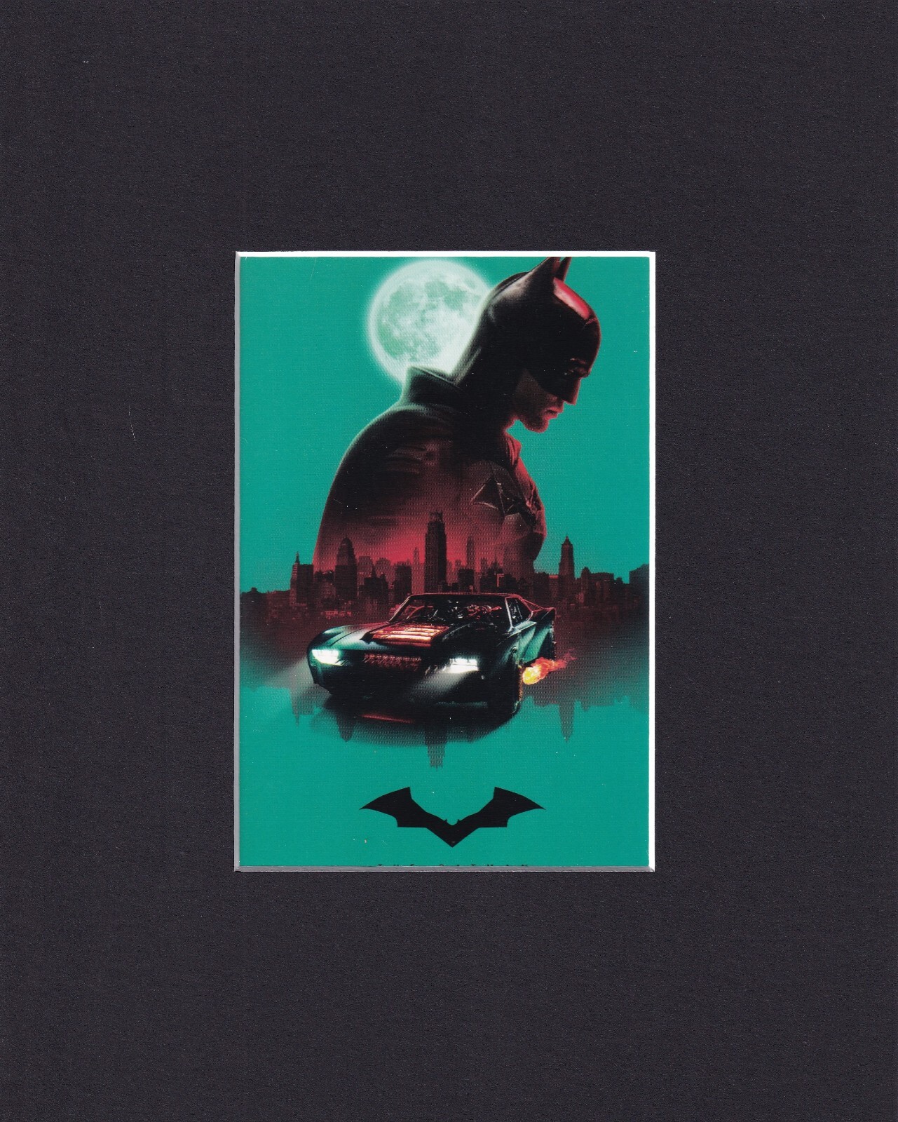 8X10" Matted Art Print DC Comic Book Batman: Moon, Batman, Car, City | eBay