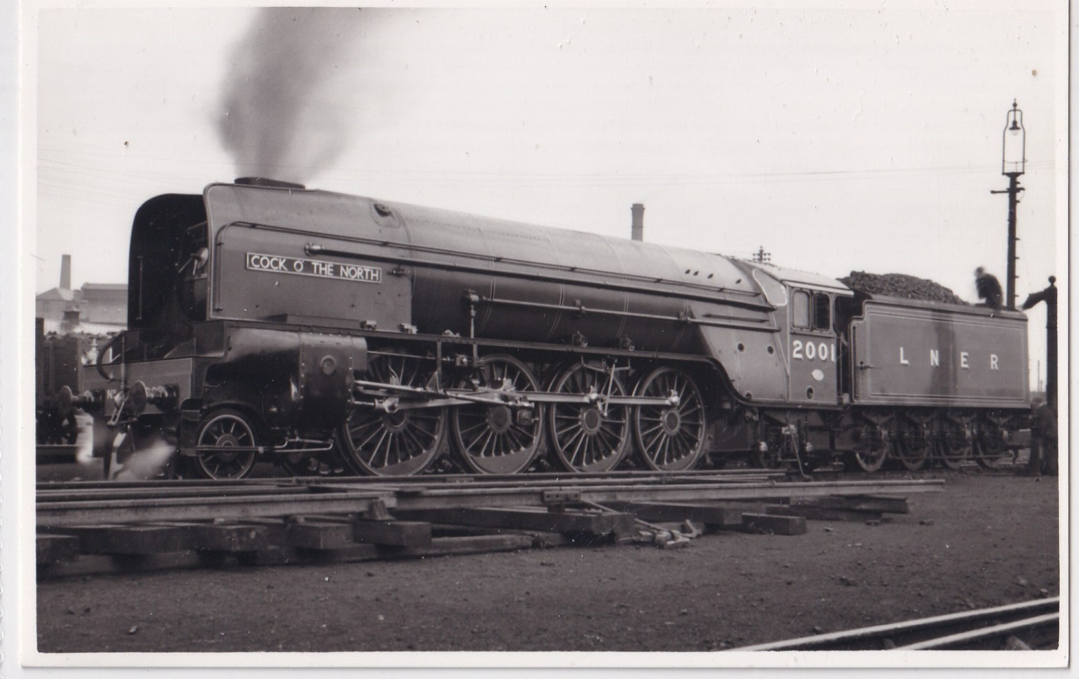 LNER RAILWAY LOCO NO 2001 COCK O THE NORTH RP PHOTO PHOTOMATIC | eBay UK