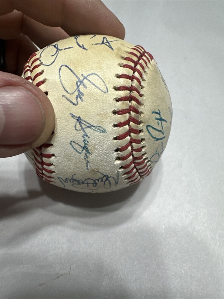 Signed Autographed Baseball Ball UNKNOWN PLAYER SIGNATURES Collectible ...